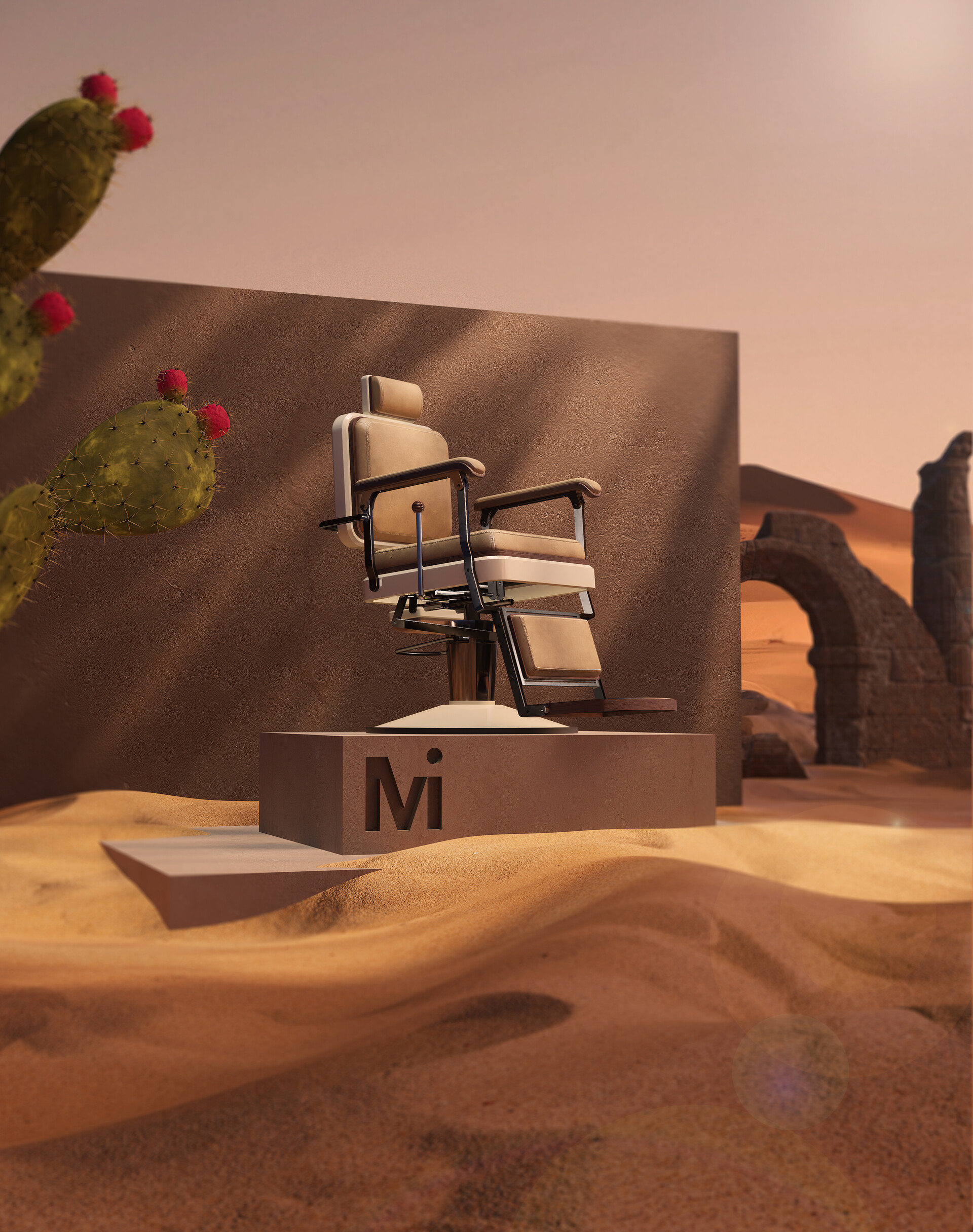 ArtStation - Barber chair