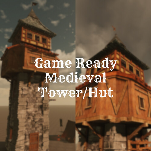 ArtStation - ROBLOX - Medieval Towers/huts Commission