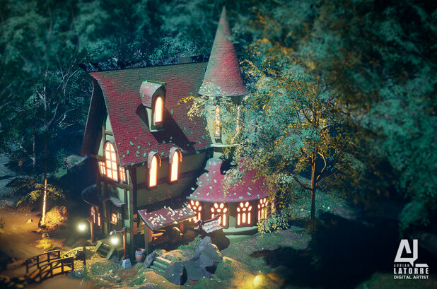 ArtStation - Magic House in the woods