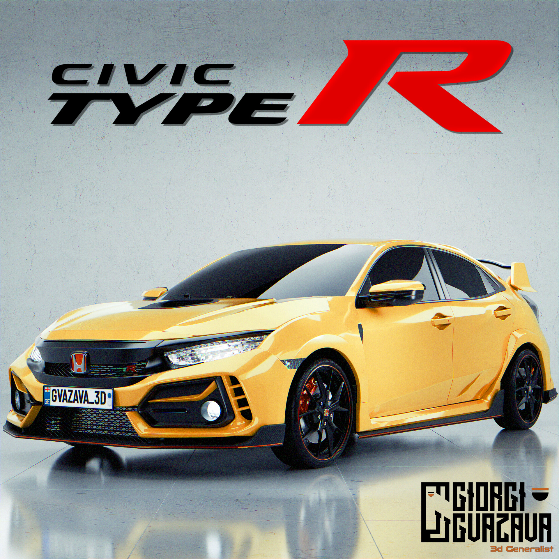 ArtStation - Honda Civic Type R
