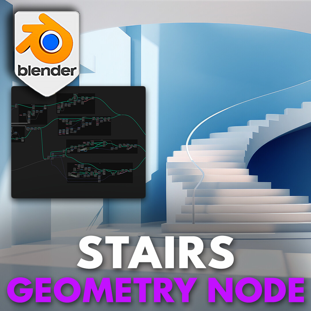 ArtStation - Blender 4 Geometry Node Stairs