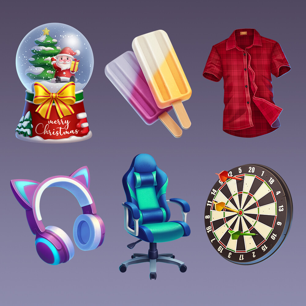 ArtStation - Semi-realistic icons