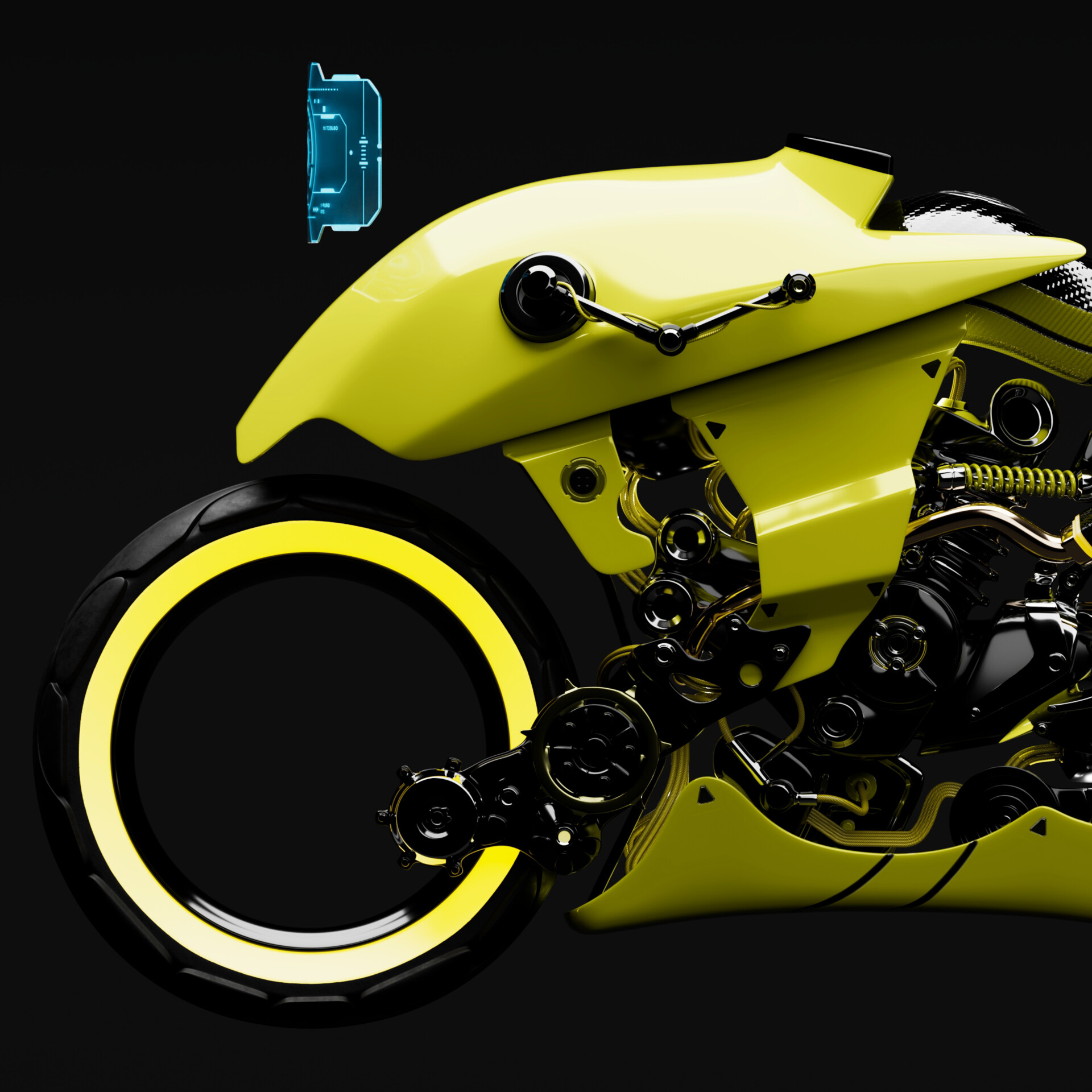 ArtStation - Neon Velocity : Sci-Fi Cyberpunk Style Bike