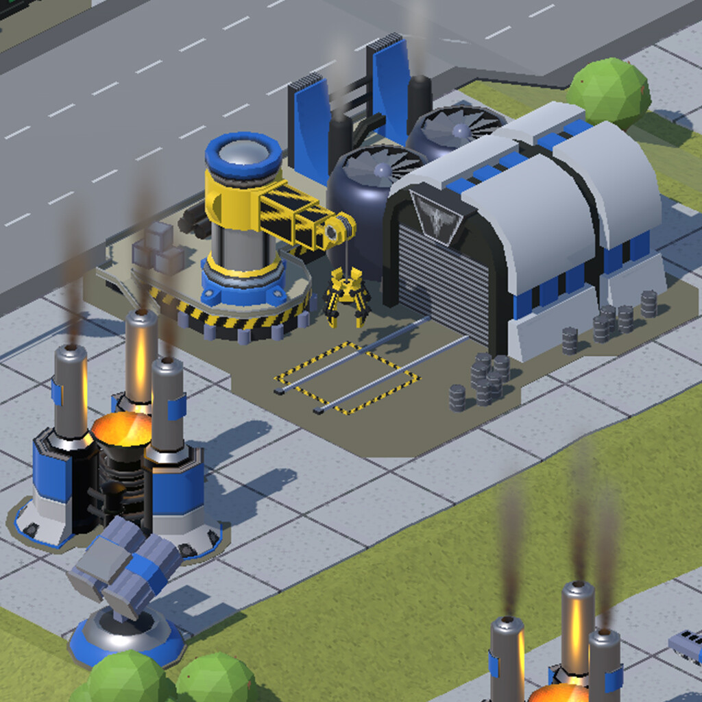 ArtStation - Low Poly Red Alert 2 FanArt