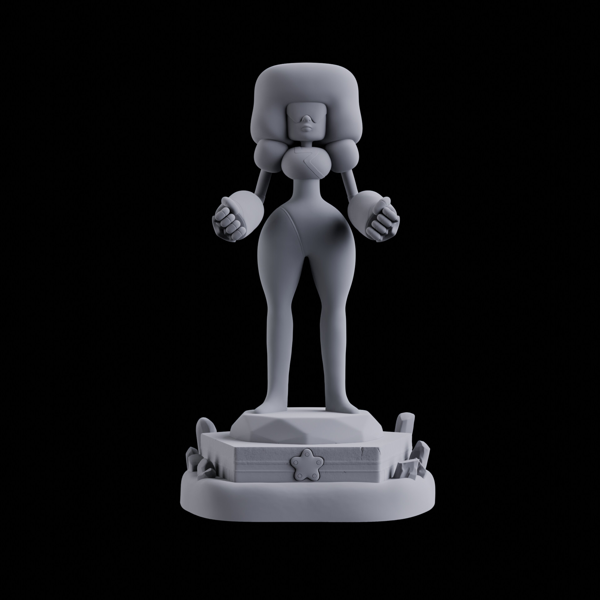 ArtStation - 3D printing models - Garnet and Frozone