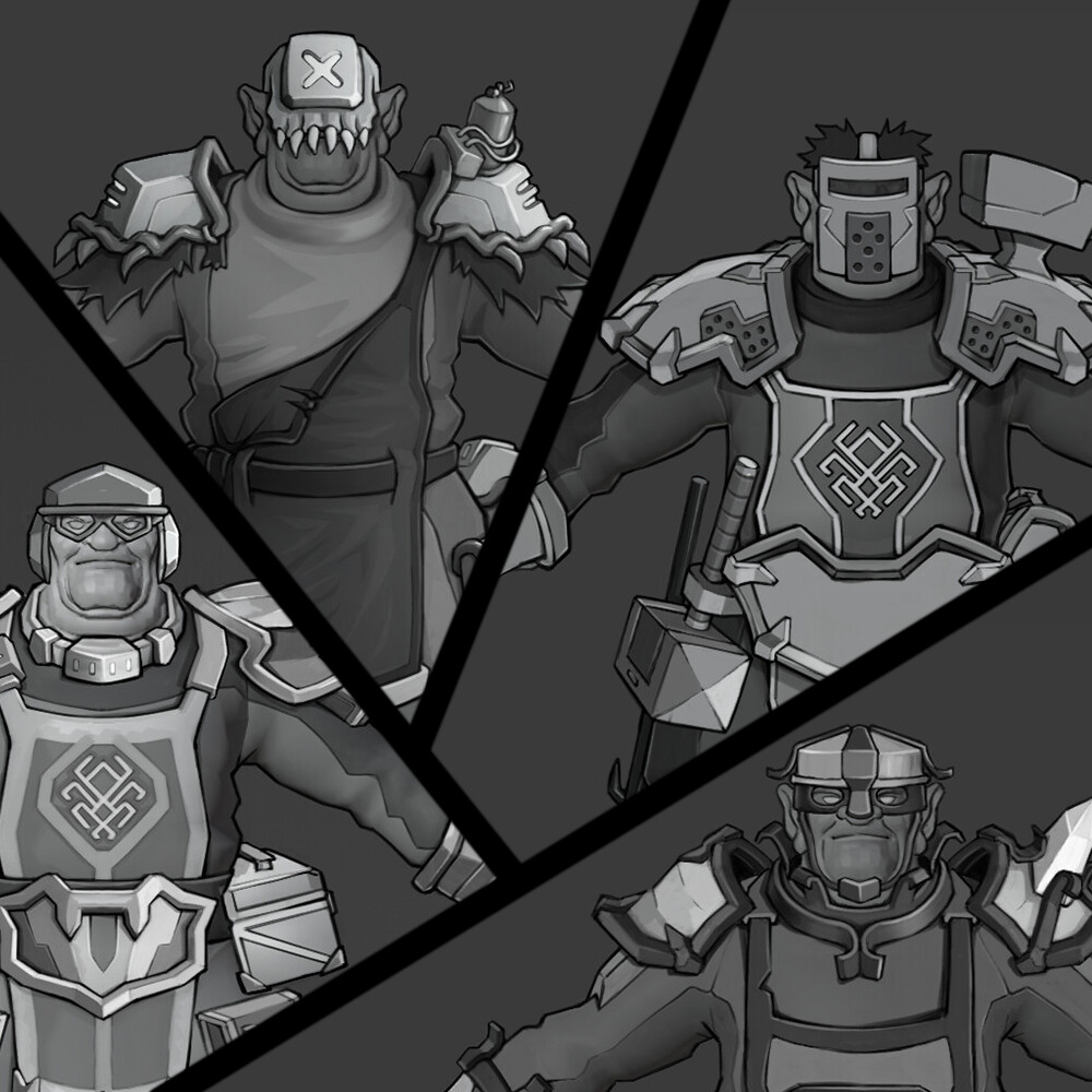 ArtStation - Character Design Concept - Medieval Engineer from DRG