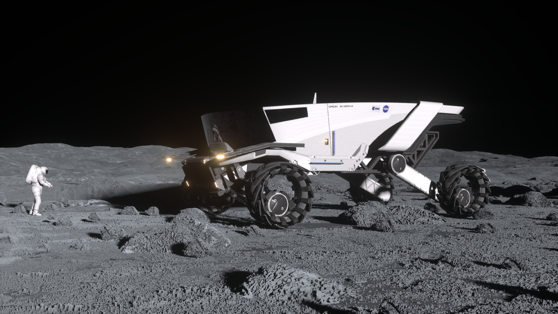 ArtStation - All Terrain Space Rover