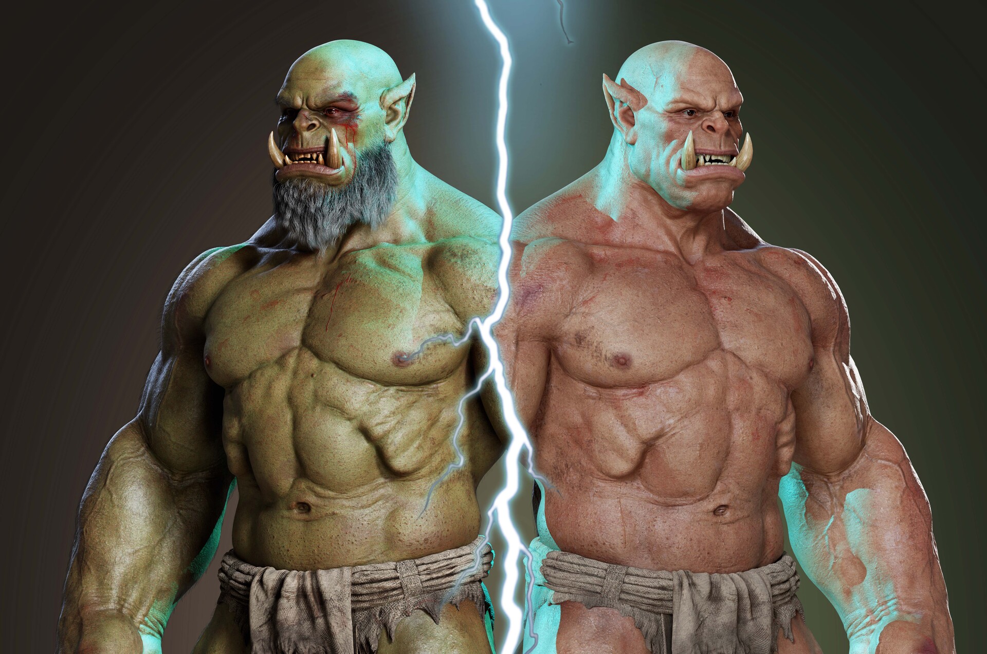 ArtStation - Skin Texture Study - ORC