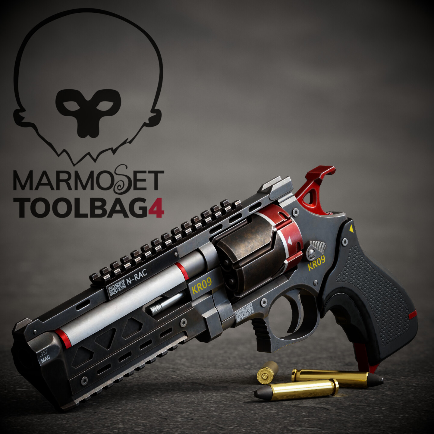 ArtStation - Power Revolver R4 Game Asset