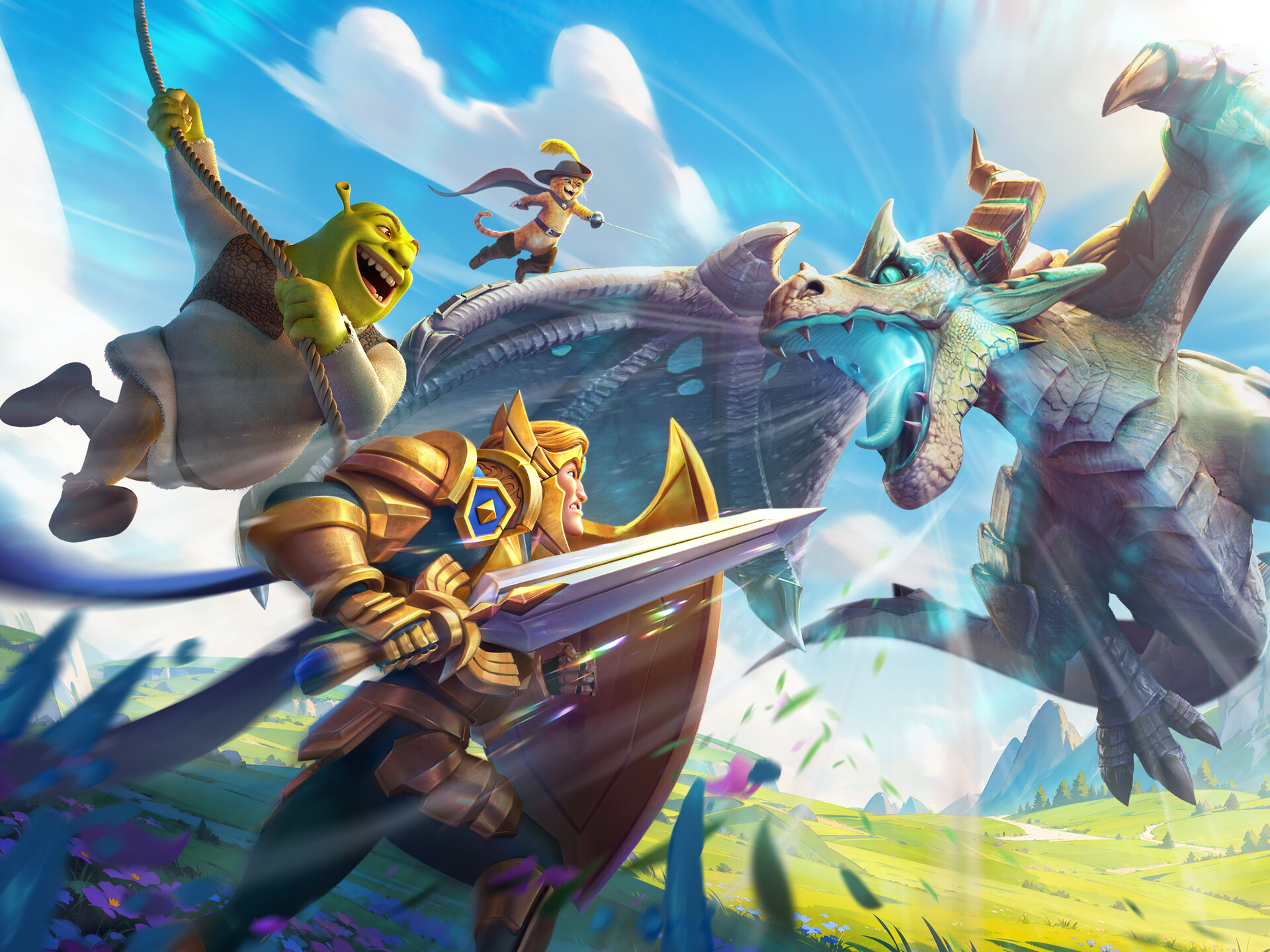 ArtStation - Shrek | Puss in Boots: Battle the Dragon