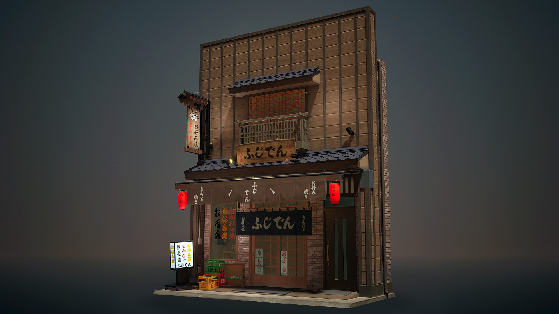 ArtStation - Tokyo Tranquility: A Japanese Storefront