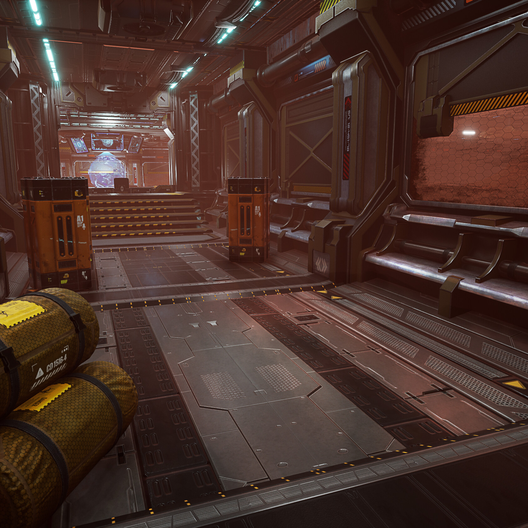 ArtStation - Sci-fi coridor on Mars