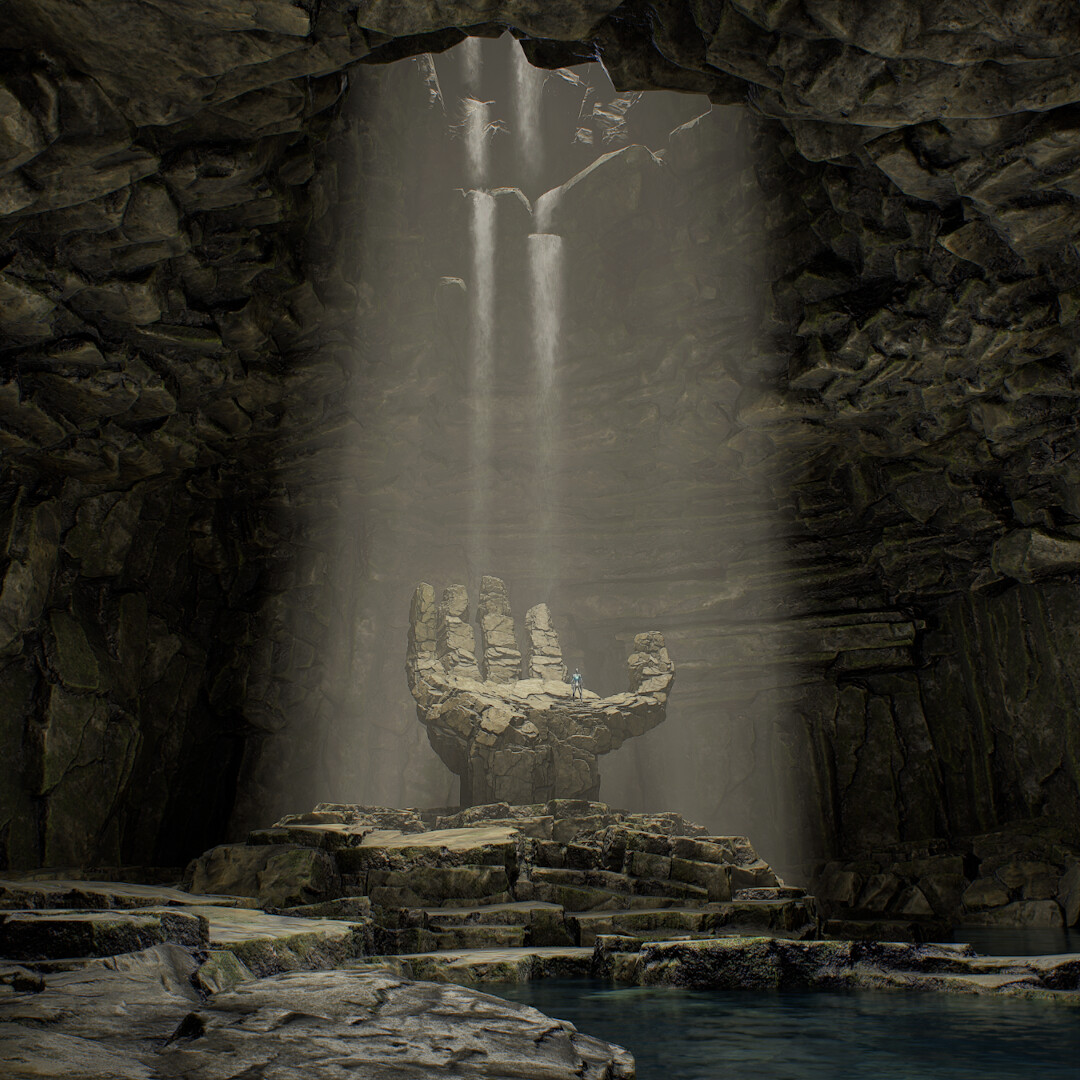 ArtStation - Cave and Rocks