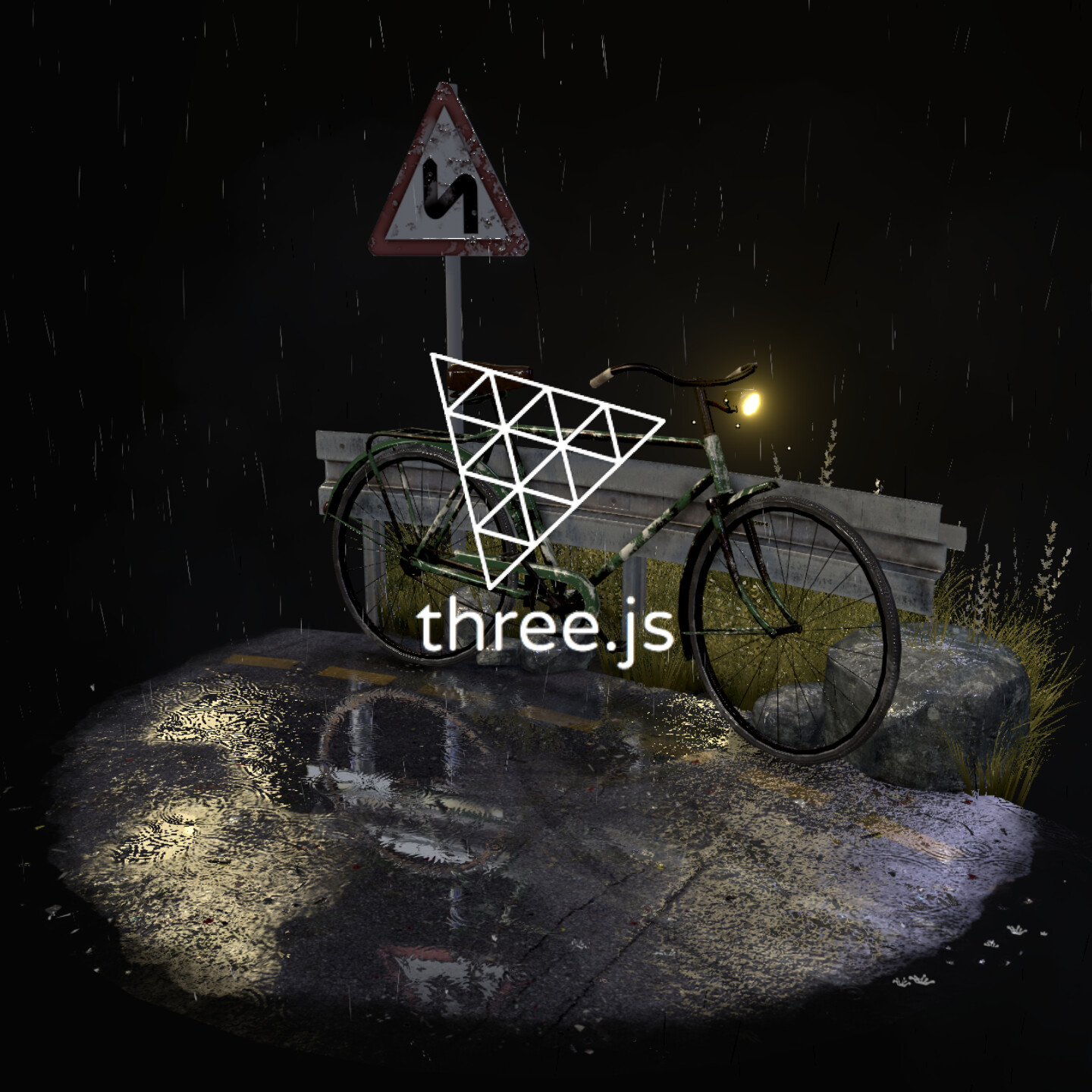 Faraz Shaikh - "A storm at midnight" - WebGL (Three.js)