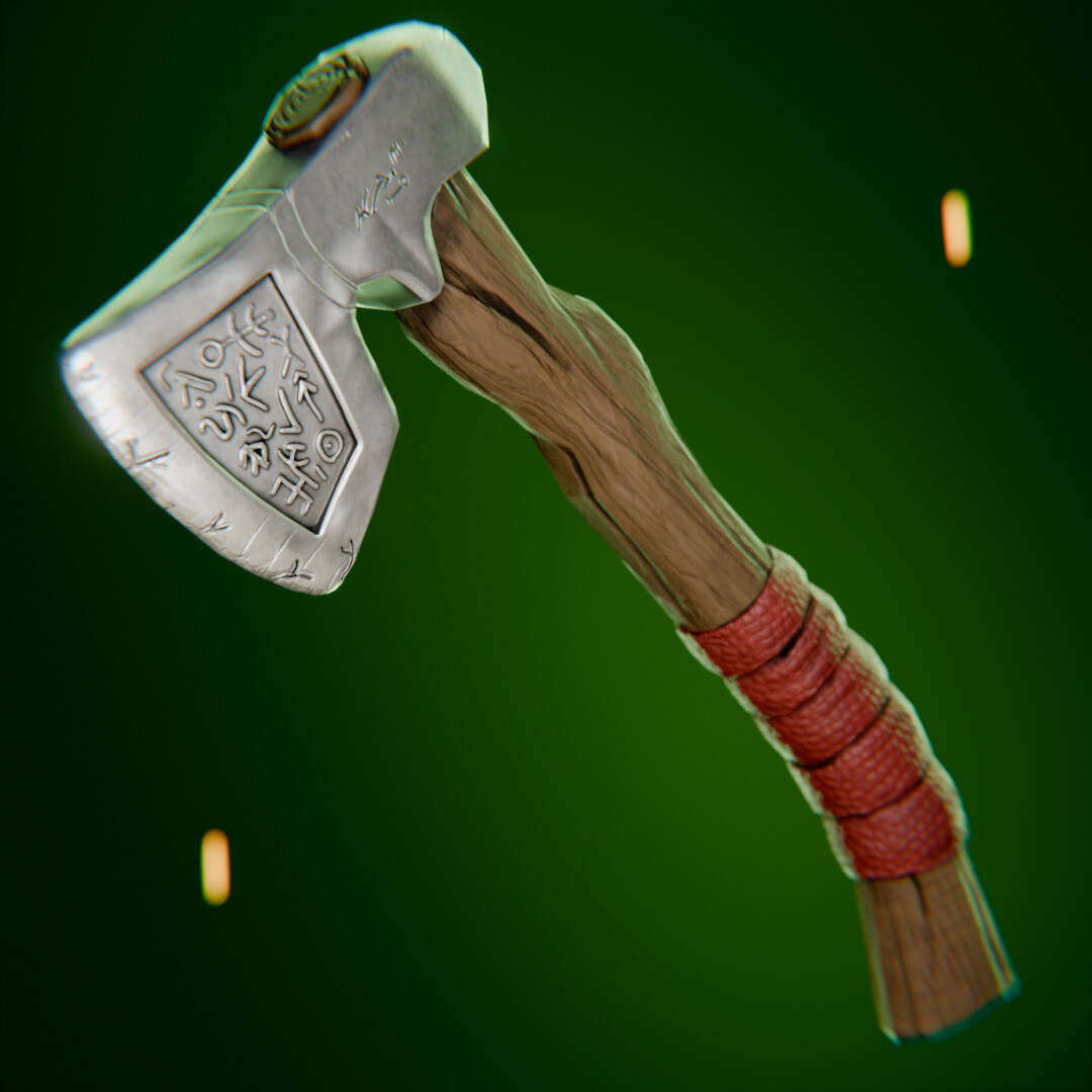 ArtStation - "Rustic Viking Axe" - Game Ready