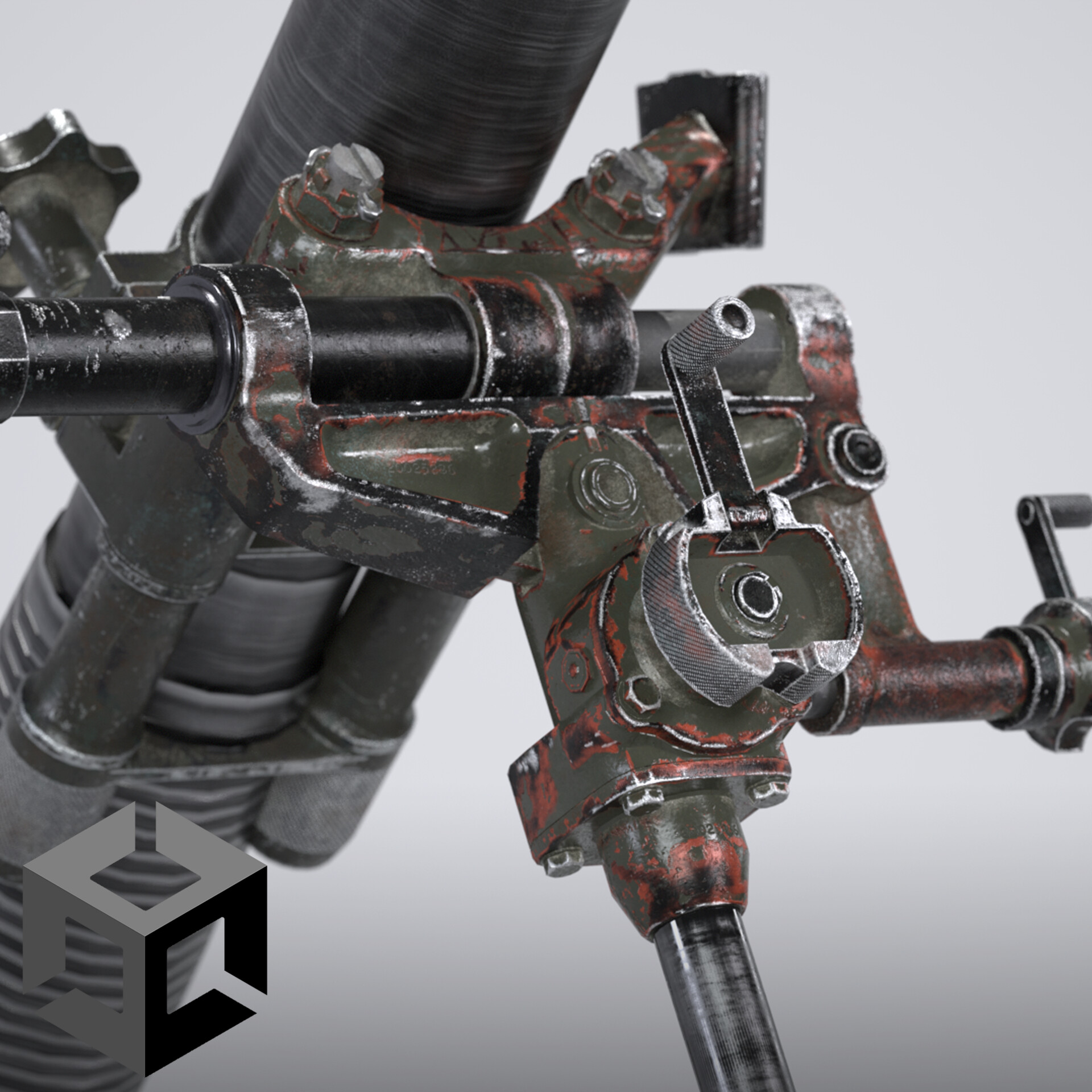 ArtStation - Mortar 81mm - Prop Breakdown
