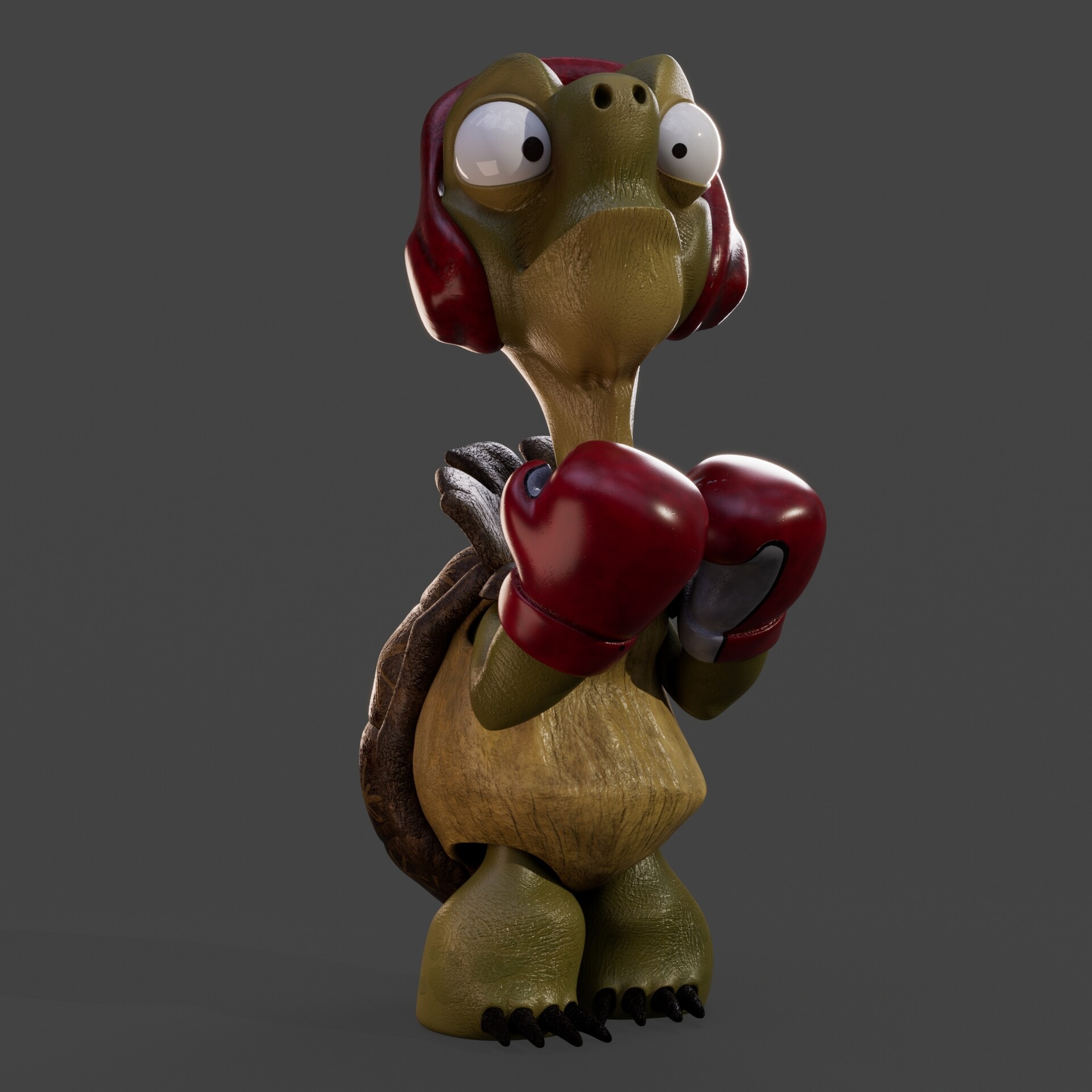 ArtStation - Herbie the Boxing Tortoise