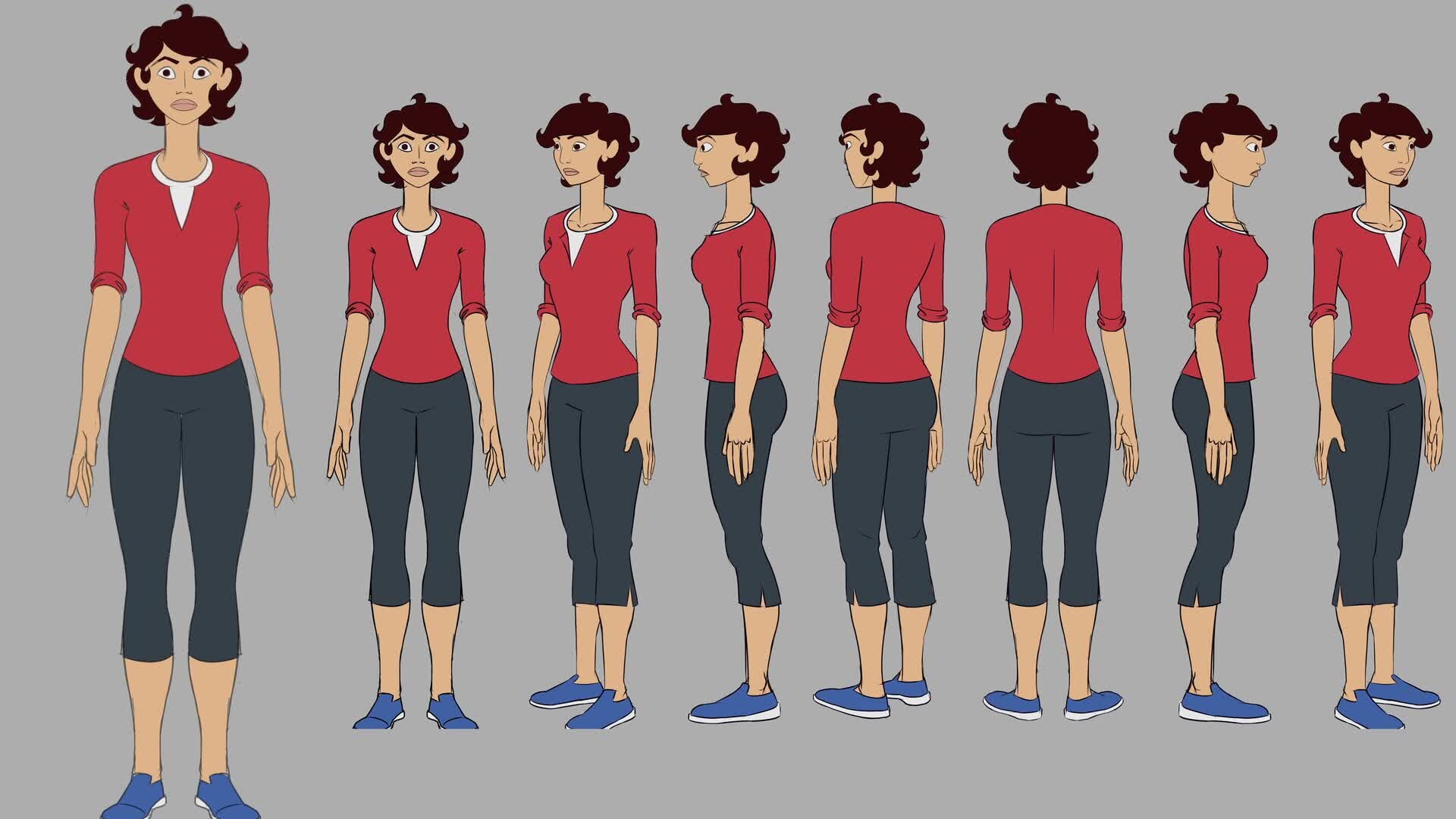 ArtStation - Nancy Drew Animated-George Fayne Turnaround