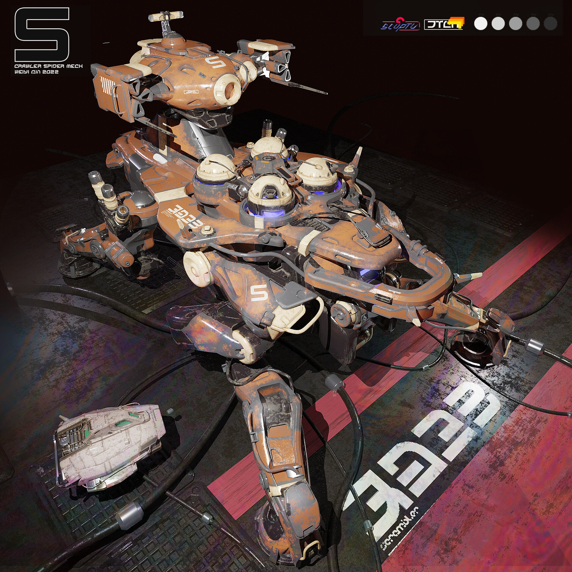 ArtStation - crawler spider mech
