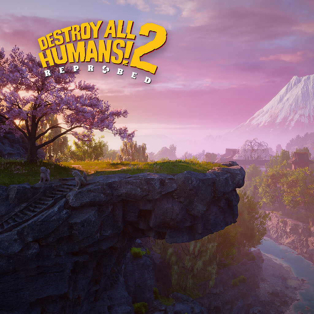 ArtStation - Destroy All Humans! 2: Reprobed - Takoshima Zen Temple