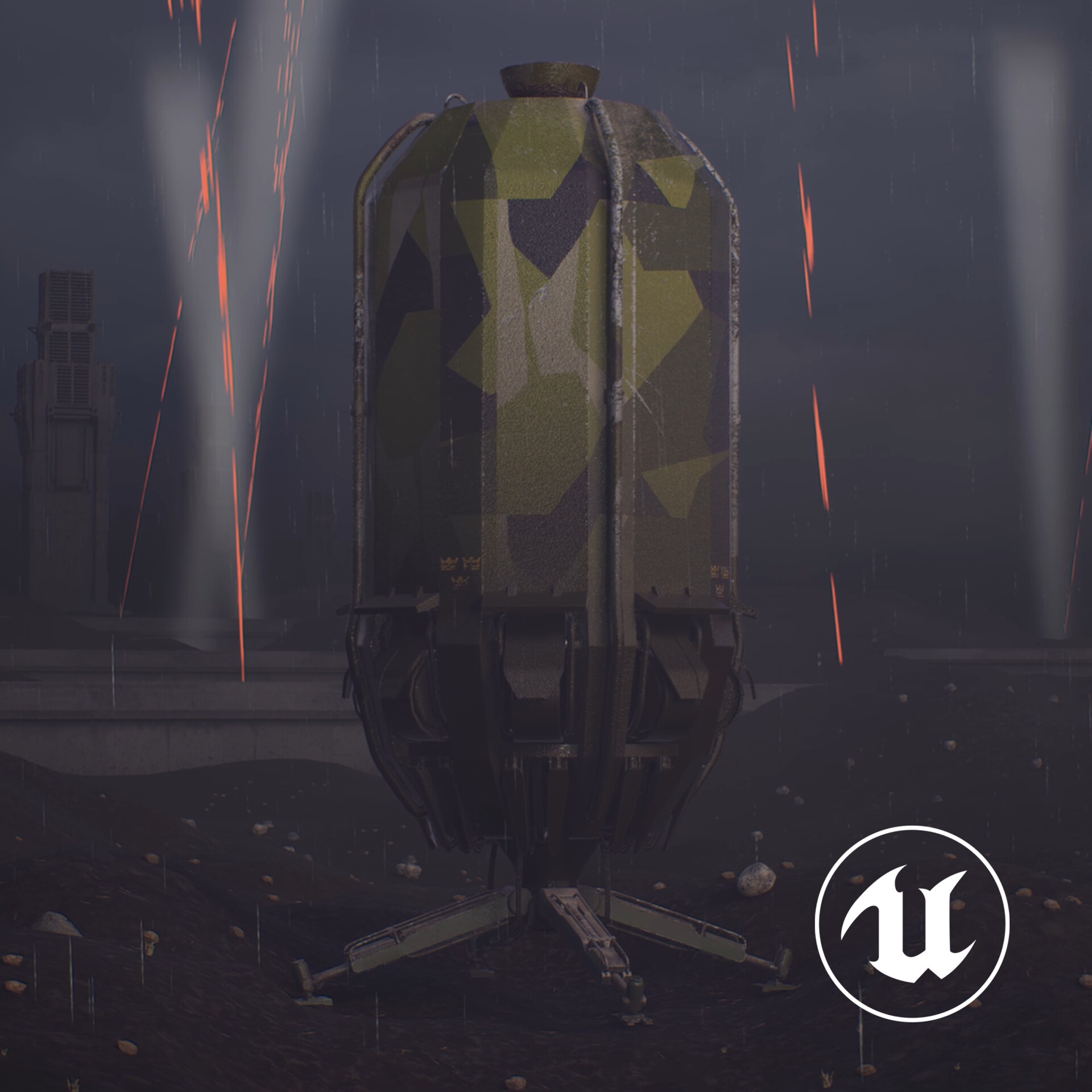 ArtStation - Drop pod Landing "Stålfrö" WIP