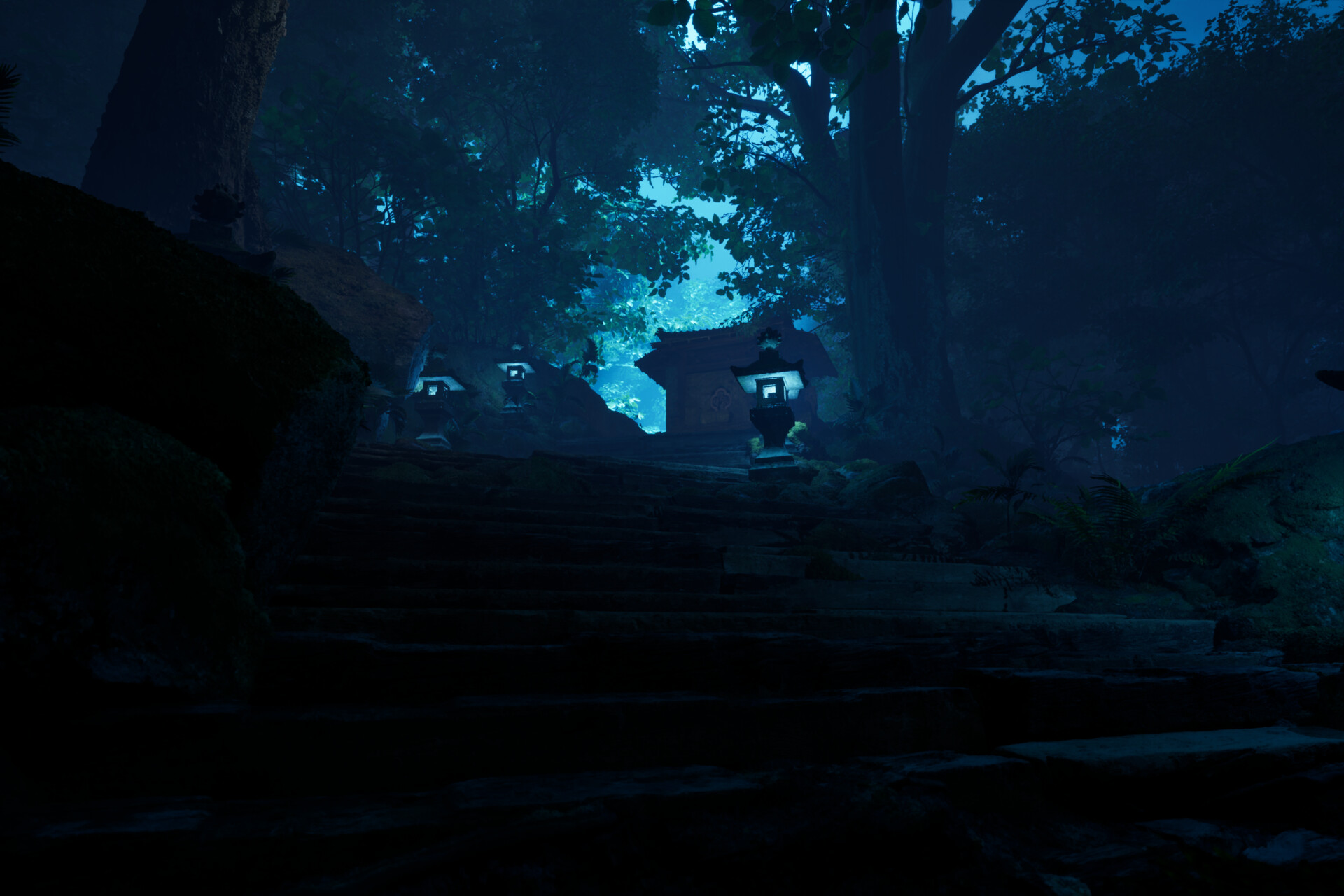 ArtStation - Shrine Lighting Study Lumen and Nanite