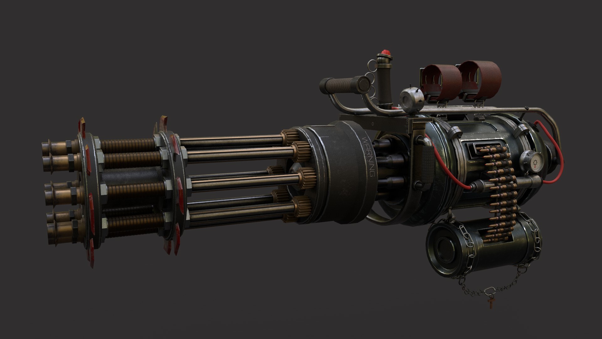 ArtStation - STEAMPUNK MACHINE GUN