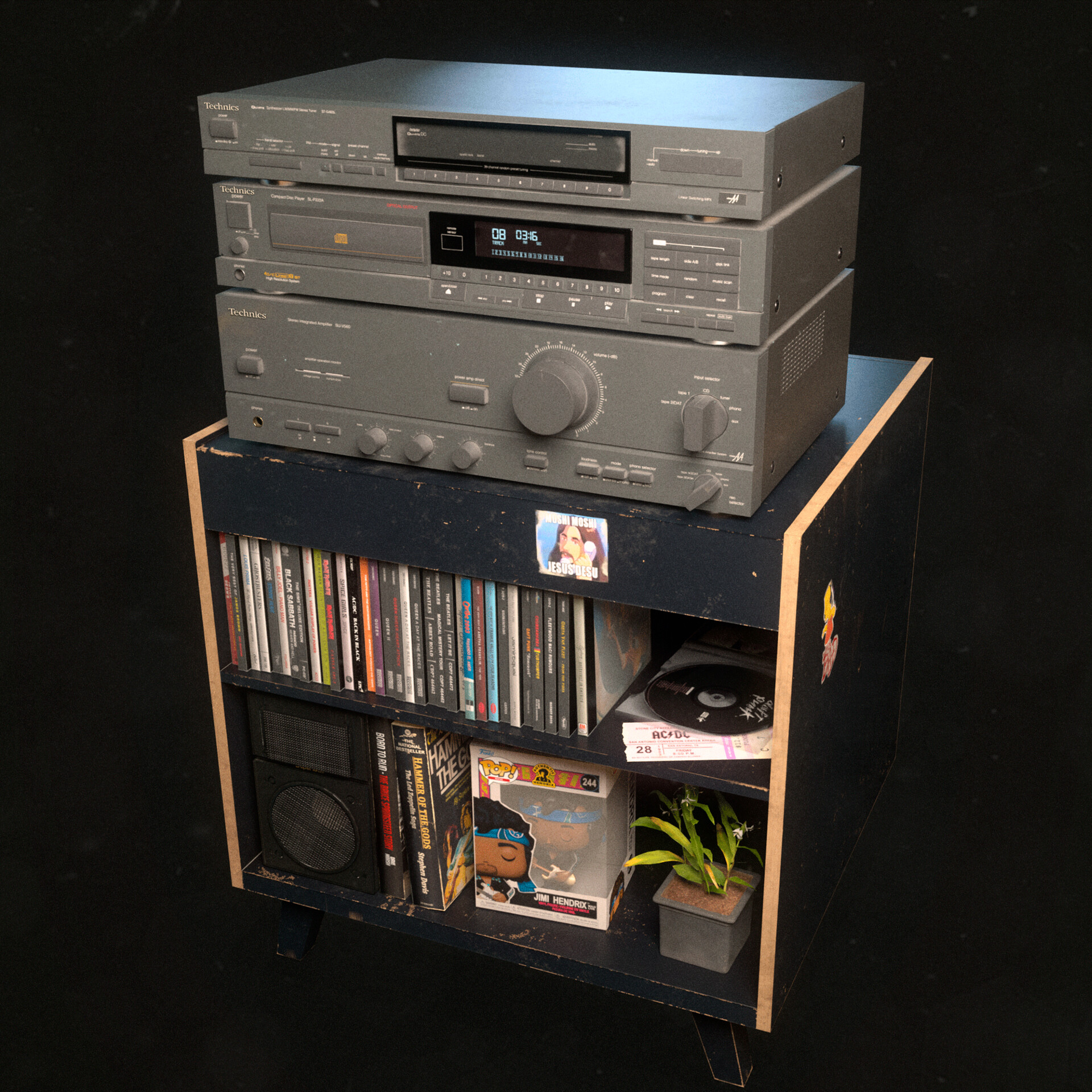 ArtStation - Retro Stereo System