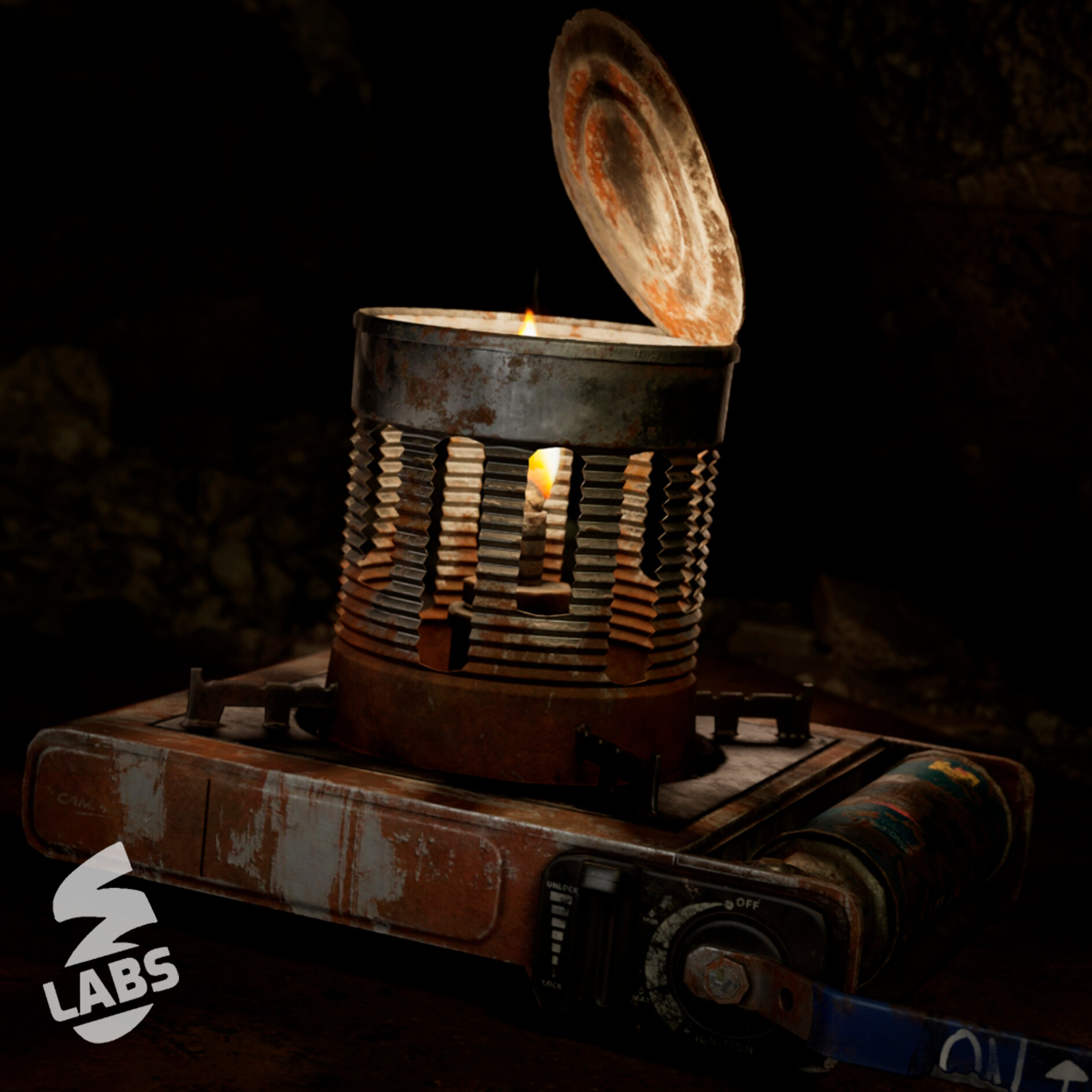 ArtStation - Rusty Gas Lamp