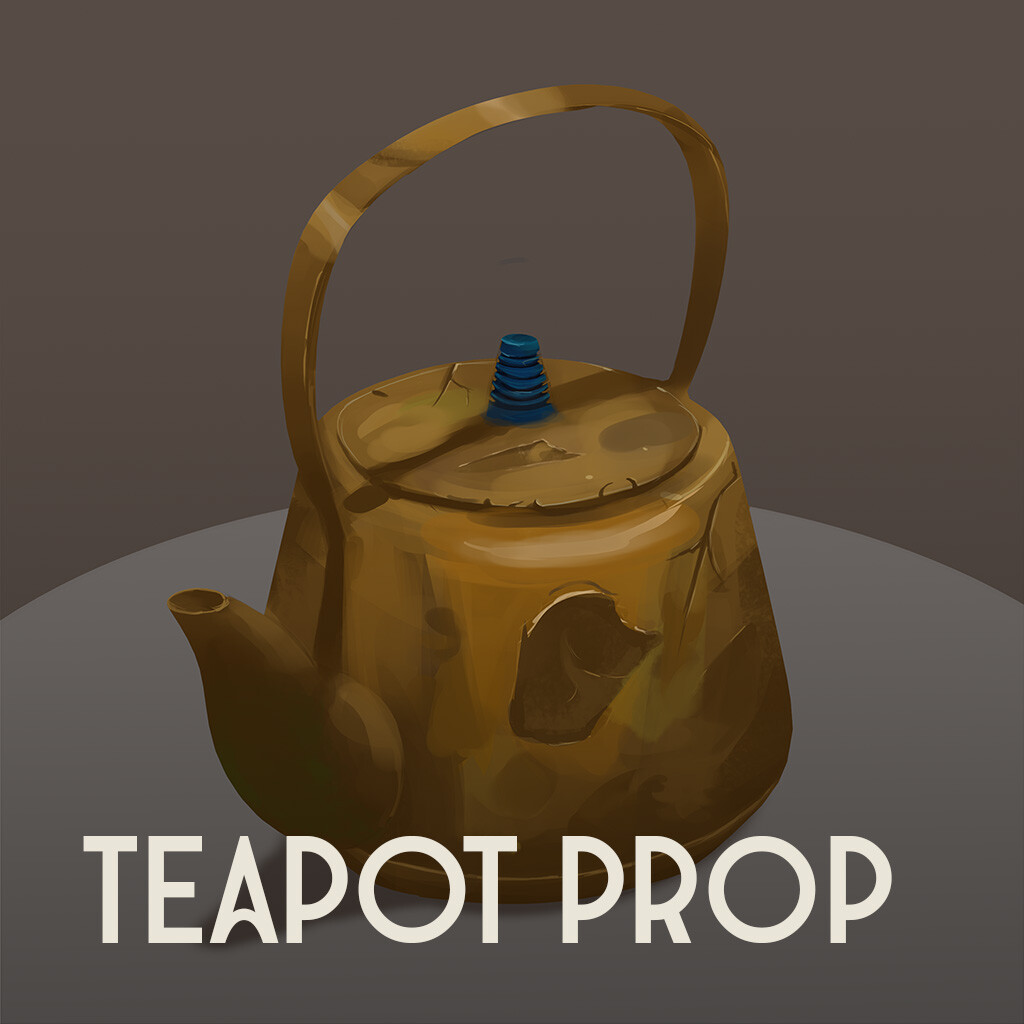 ArtStation - Gold Teapot