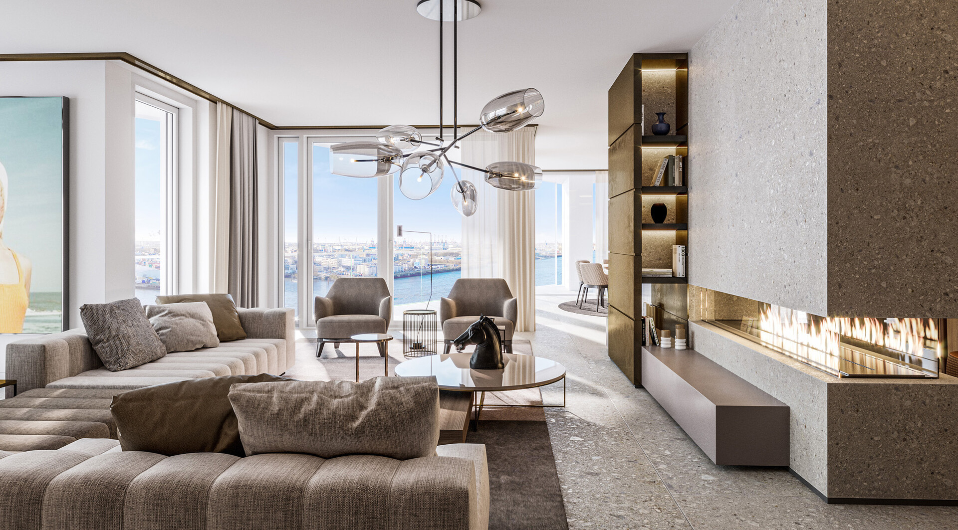 ArtStation - Residential Apartment interior in Hamburg