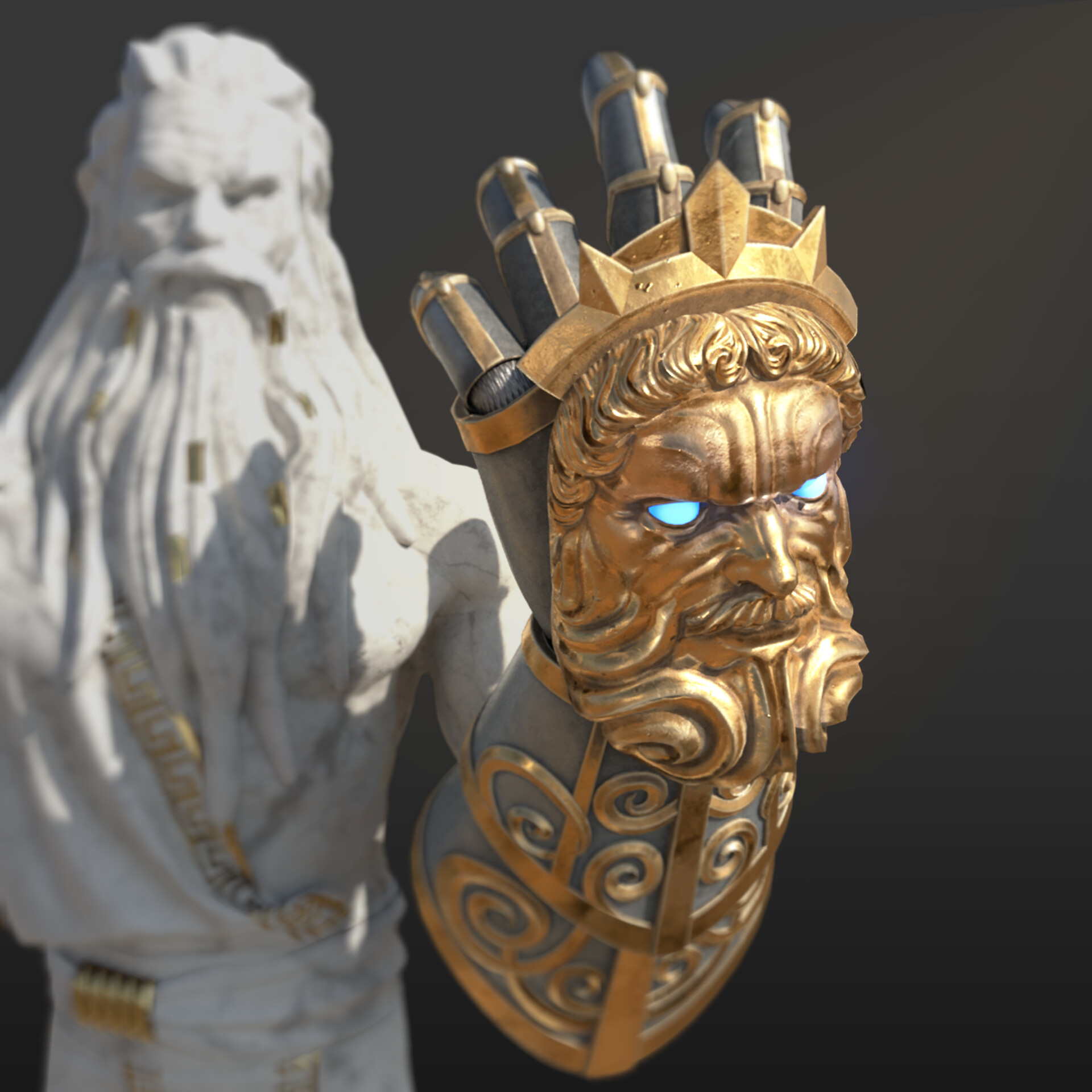 ArtStation - gauntlet of Zeus - Reforged
