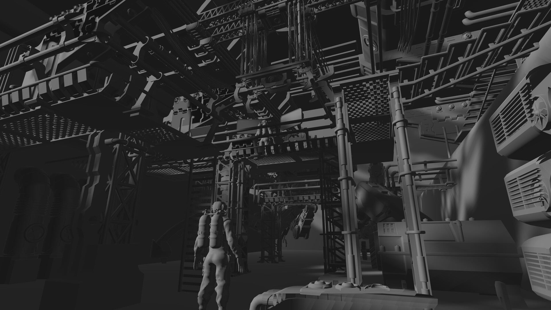 ArtStation - robot manufacturing factory | SCI-FI