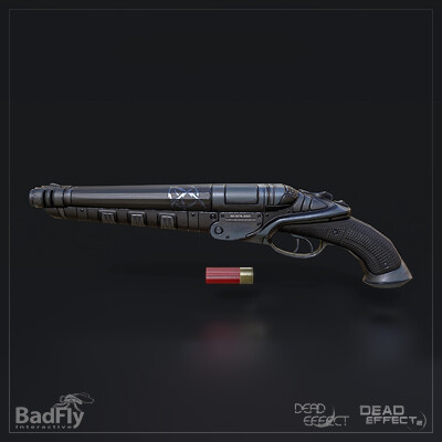 ArtStation - Short Double Barrel Shotgun - Juggernaut "T3000" - Dead ...