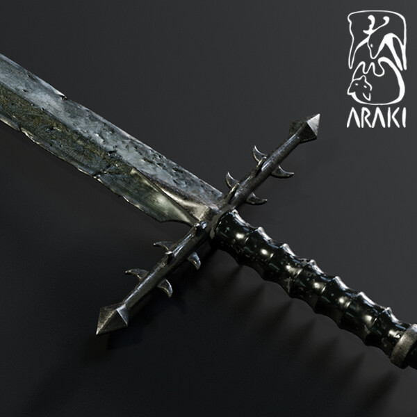 ArtStation - LOTR Swords - Nazgul Broadsword and Shortsword