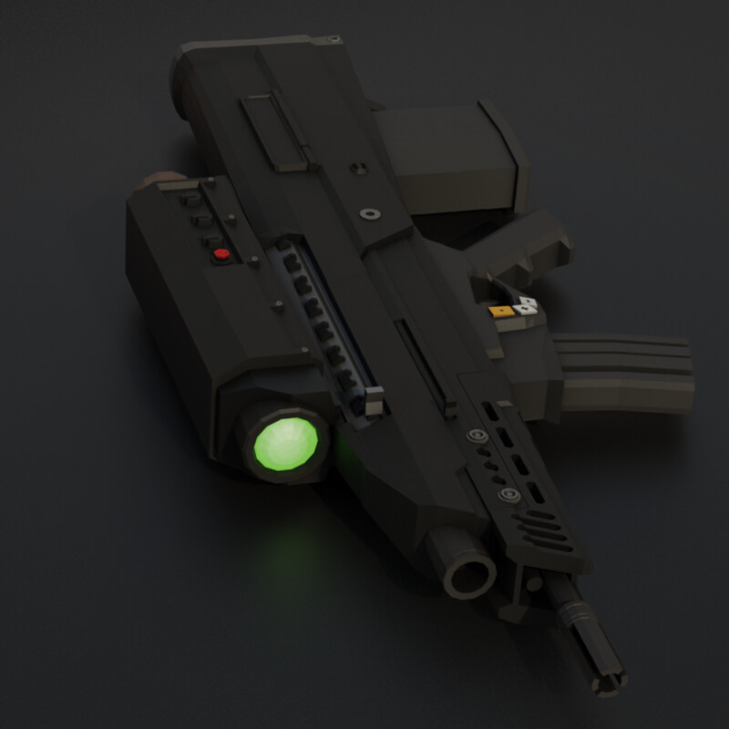 ArtStation - OICW (Low Poly)