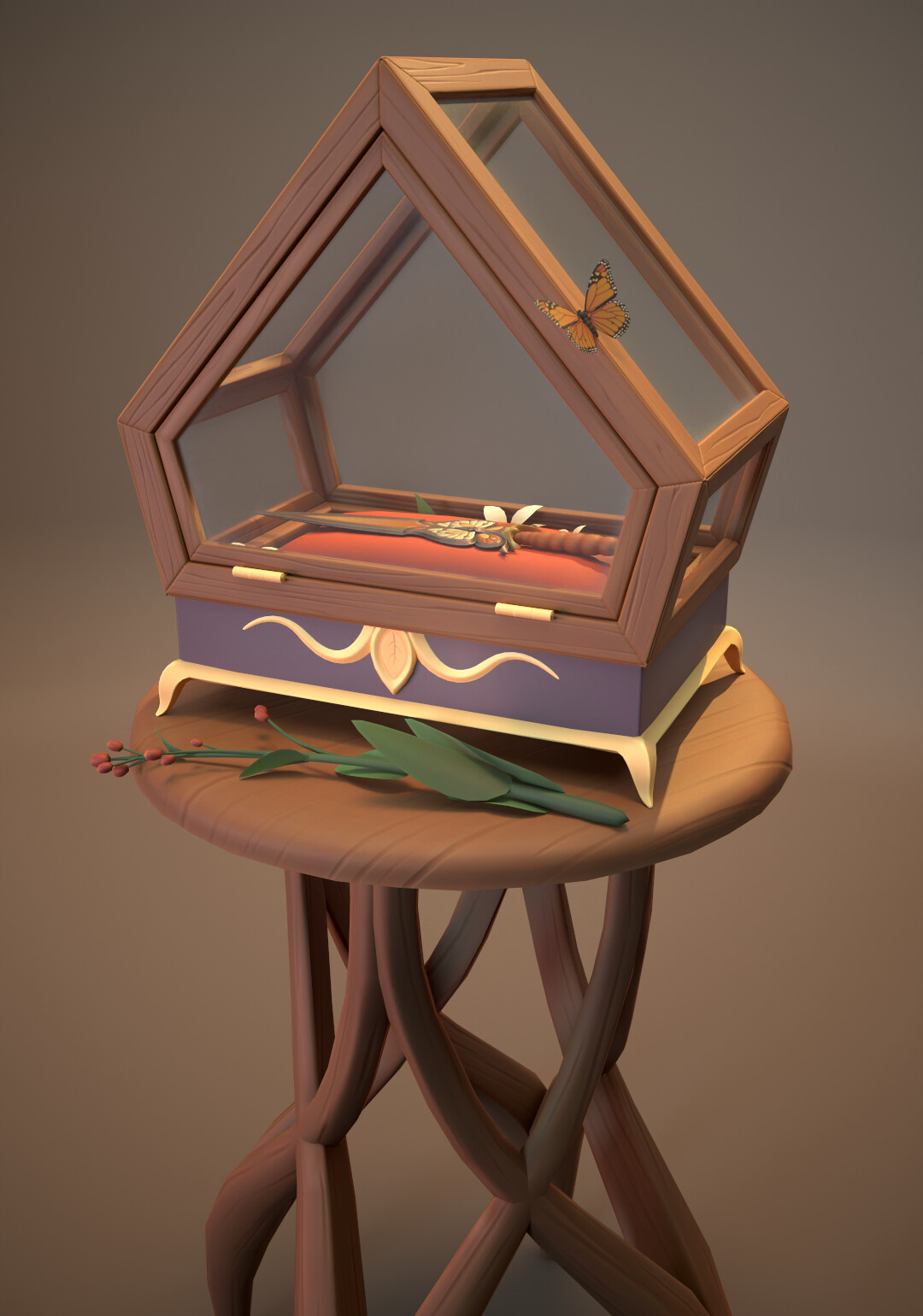 ArtStation - Magic Chest - Butterfly Dagger