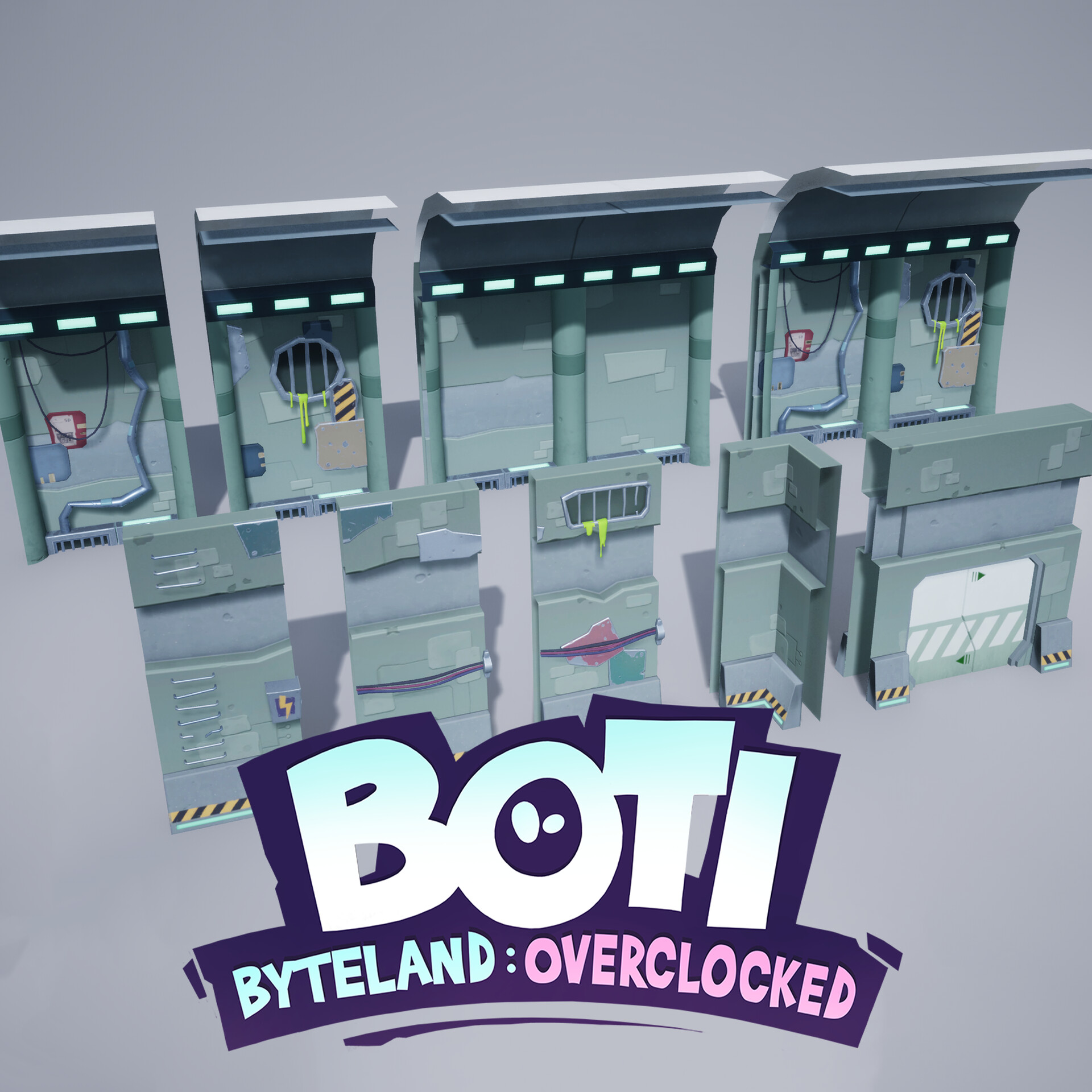 ArtStation - Boti Byteland Overclocked - Modular Kits