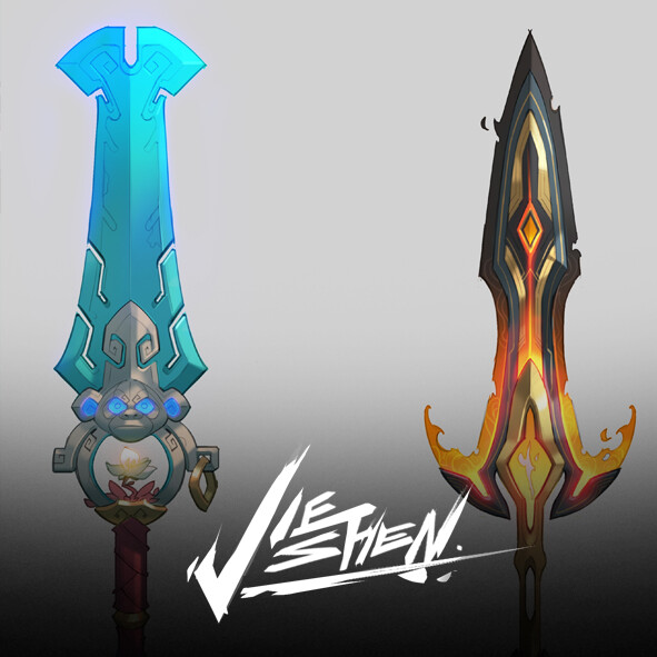 ArtStation - 武器练习-Weapon practice