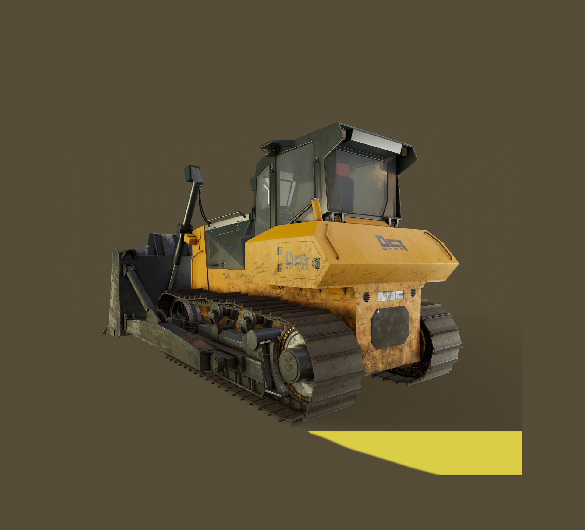 ArtStation - Bulldozer DST Ural D12