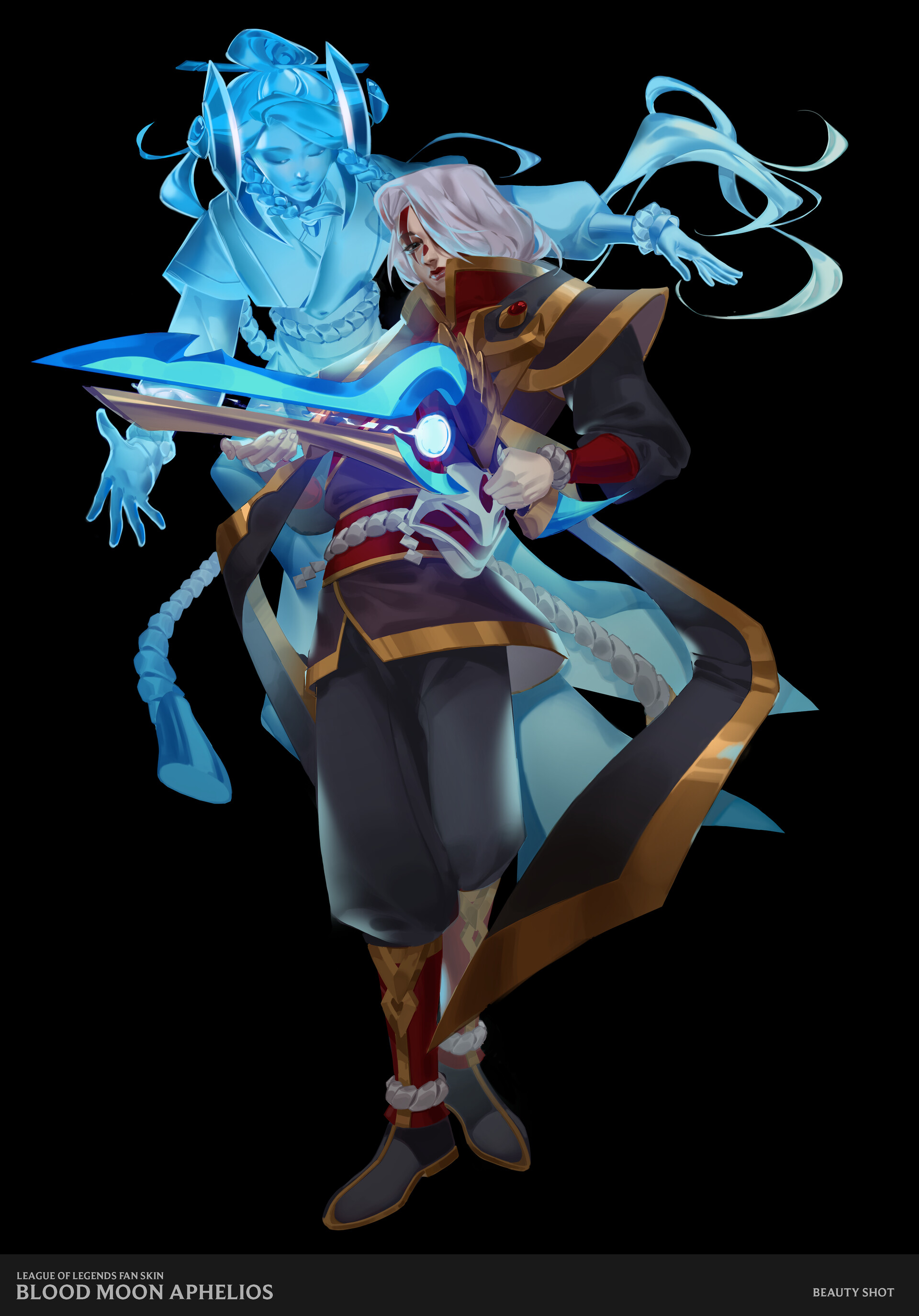 ArtStation - Blood moon Aphelios - Fan skin