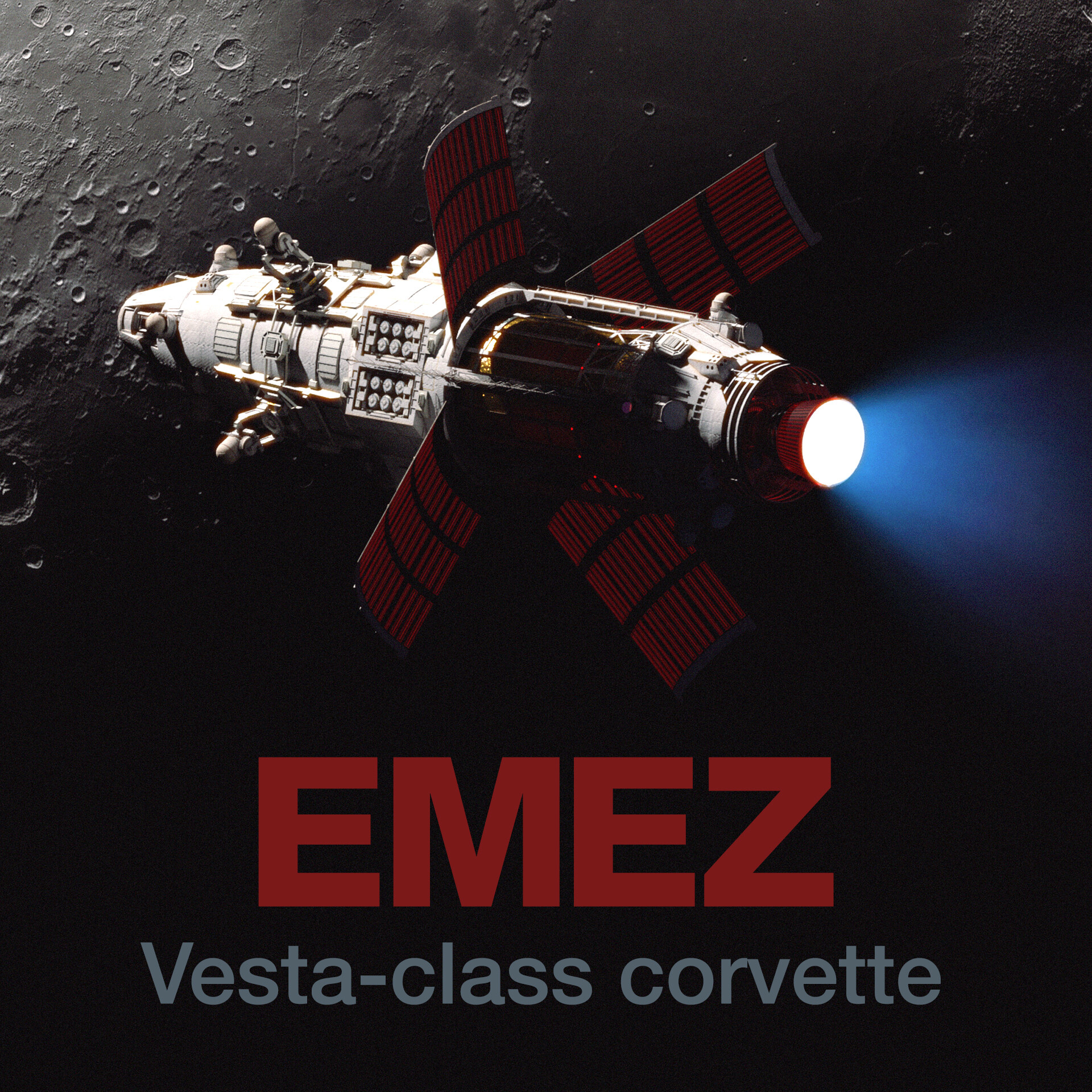 ArtStation - Vesta-class corvette
