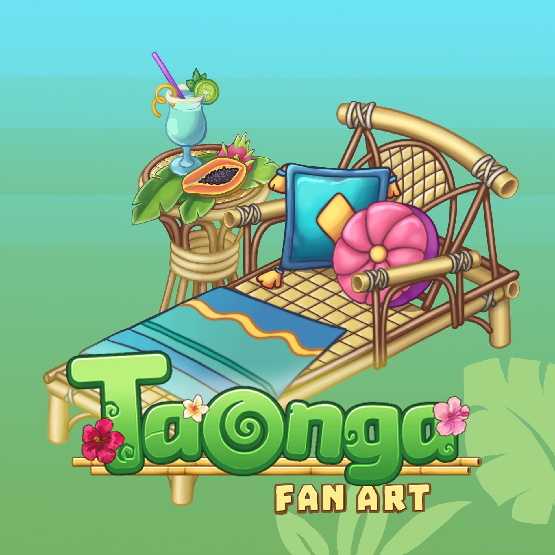ArtStation - Fan art for the game “Taonga. The island farm”.