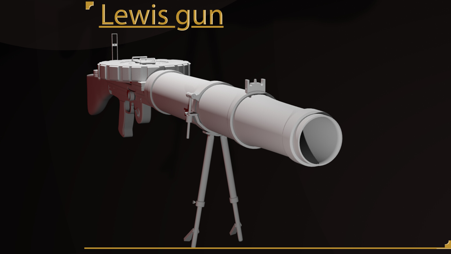ArtStation - Lewis gun