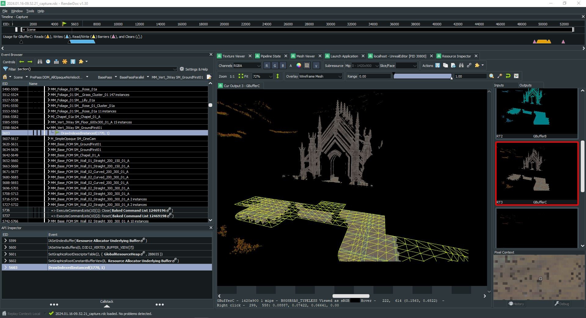 ArtStation - Cemetery Level : RenderDoc Frame Analyzer