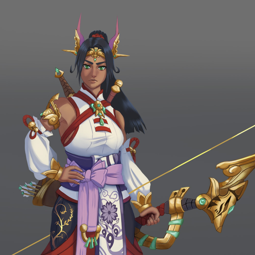 ArtStation - SMITE Skin Concept: Spirit Priestess Ishtar - (Fanart)