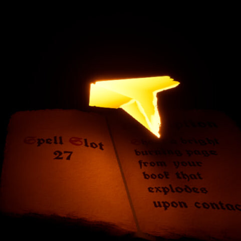ArtStation - Spell Book | Spell 1: Fireball