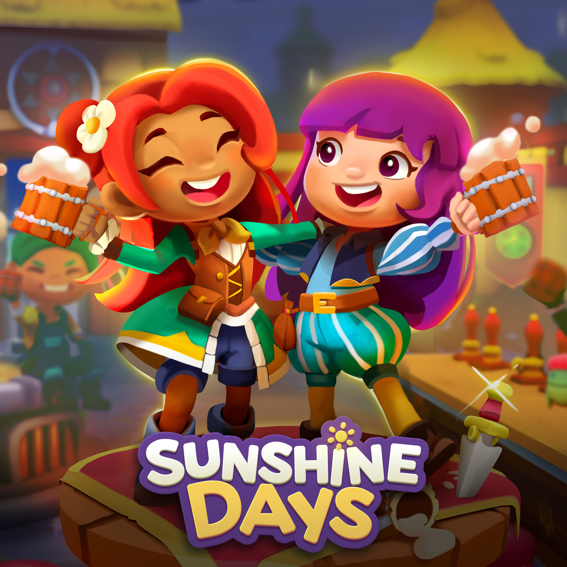 ArtStation - Event Cards for Sunshine Days