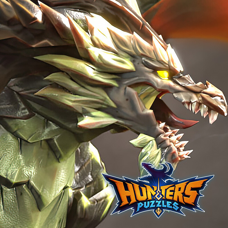 ArtStation - Hunters & Puzzles Match 3 RPG: Nature Dragon Boss Monster