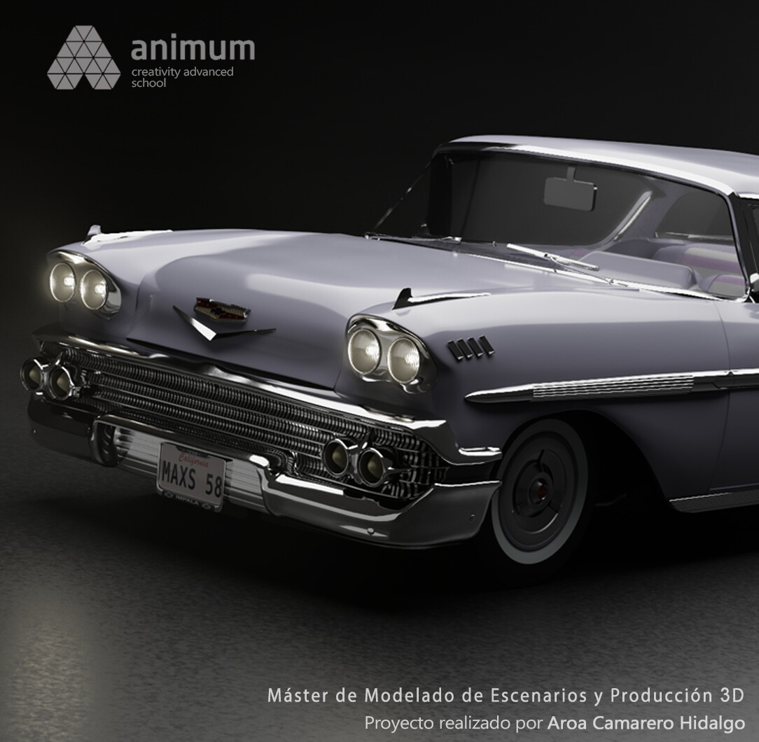 ArtStation - Chevrolet Impala 1958